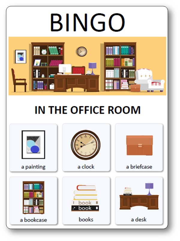 House and Furniture Bingo Cards - Free Printable - House Bingo Printable