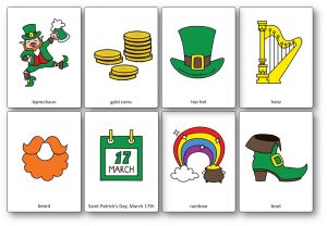 Saint Patrick's Day Vocabulary : 32 printable flashcards - Saint ...
