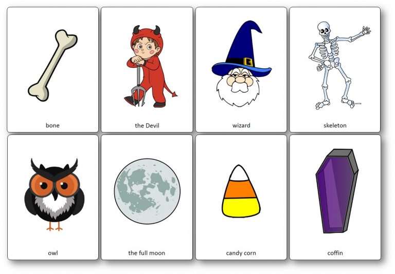 Halloween Flashcards - Free Printable Flashcards to Download - Speak ...