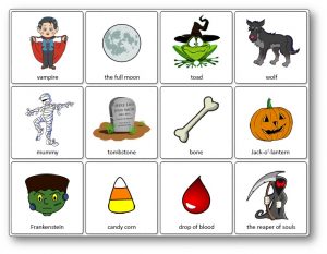Halloween Matching Game - Free Printable - Speak and Play English