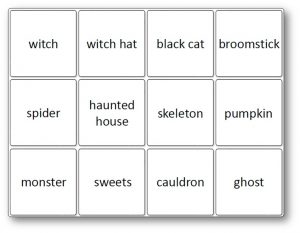 Halloween Matching Game - Free Printable - Speak and Play English