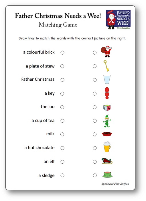 Father Christmas Needs a Wee by Nicholas Allan: Printable Activities ...