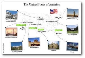 Printable United States Illustrated Map for Children - the United ...