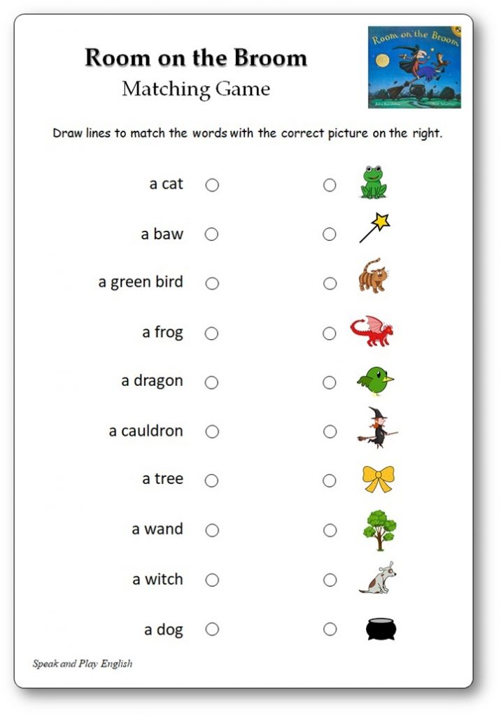 "Room on the Broom" by Julia Donaldson and Axel Scheffler: Printable ...