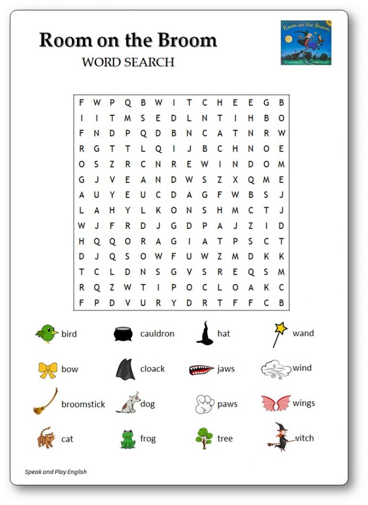 "Room on the Broom" by Julia Donaldson and Axel Scheffler: Printable ...