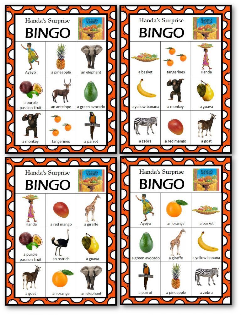 "Handa's Surprise" by Eileen Browne: Printable Activities and ...