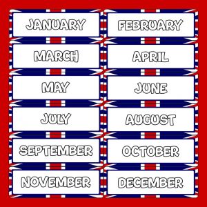 Free Printable Days of the Week and Months of the Year Flashcards ...