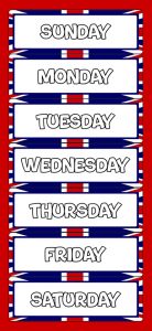 Free Printable Days of the Week and Months of the Year Flashcards ...